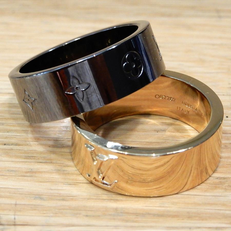 LOUIS VUITTON 【超美品】ルイヴィトン LVインスティンクト リング 2本セット Lサイズ ゴールド ガンメタ #64 #62 14126 : Coeuriche ヤフー ...