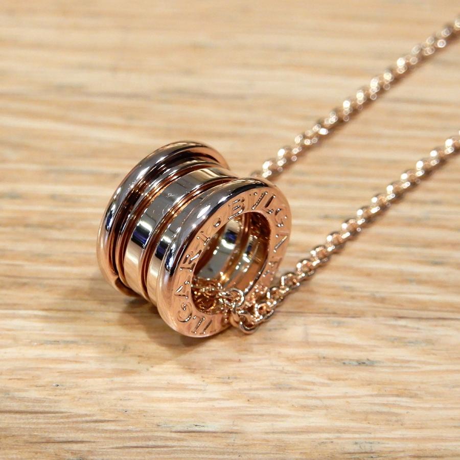 BVLGARI（ブルガリ） 【新品同様】ブルガリ ビーゼロワン ネックレス K18PG ピンクゴールド 335924 Bzero1 ペンダント ...