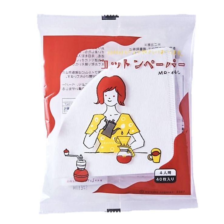 KONO 最安値挑戦中 全国送料無料 KONO（コーノ式） MD-46C 40枚入り 1-4杯用（4人用） 円すいペーパーフィルター 4519155245052 : coffee stand ...