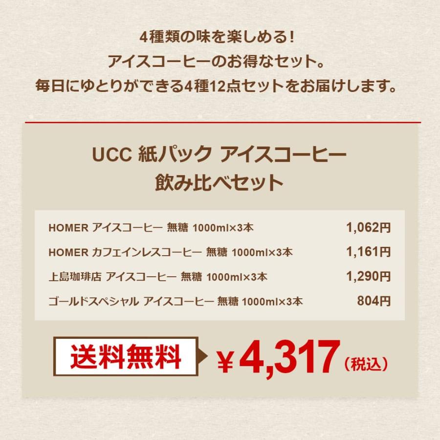 UCC 【送料無料】UCC 紙パック アイスコーヒー飲み比べセット : UCC公式オンラインストア - 通販 - Yahoo!ショッピング