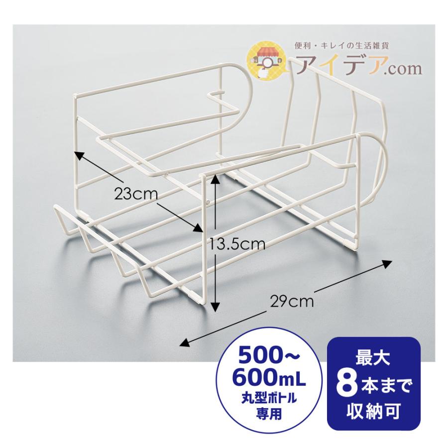 冷蔵庫 収納 整理 ペットボトル ストッカー 丸型 最大8本 省スペース 出しやすい コロガシーナ(ペットボトル用) コジット : 096143 : 便利・キレイの雑貨アイデア.com ...