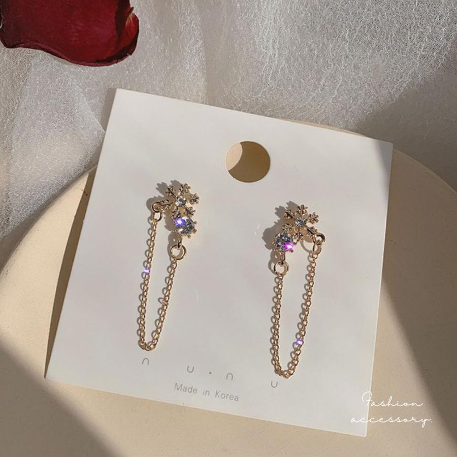 スノーピアス 雪の結晶 チェーン シルバー925 アレルギー対応 ゴールド 花 秋冬 揺れる レディース おしゃれ 人気 大人 PA-L79 : 雑貨屋cohaco - 通販 - Yahoo ...