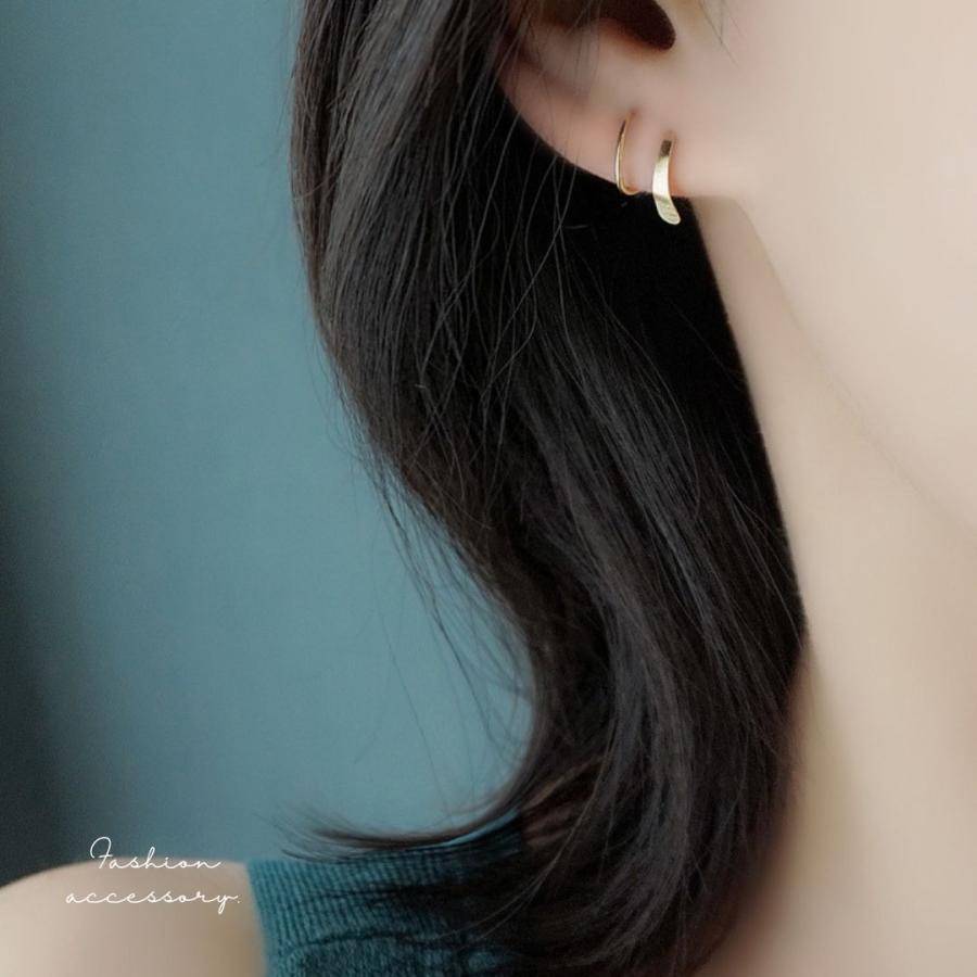 フープピアス シルバー925 アレルギー対応 上品 大人 高級感 らせん 螺旋 渦巻き レディース おしゃれ 人気 大人 PA-S66 : 雑貨屋cohaco - 通販 - Yahoo!ショッピング