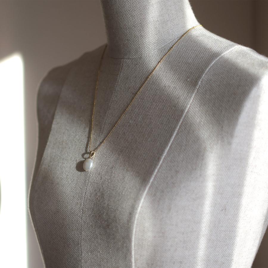 スネークチェーン × 艶やかなコインパール ペンダント / 淡水パール 50cm pe-104 : coharu pearl - 通販 - Yahoo!ショッピング