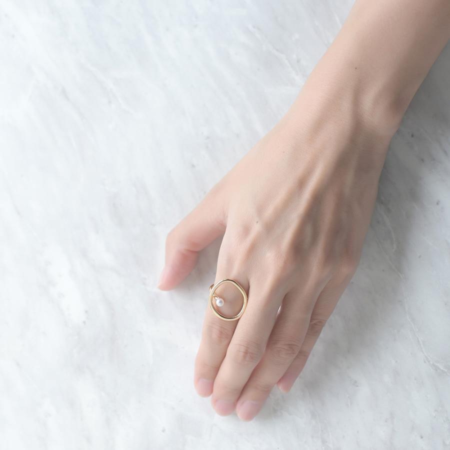 あこや真珠 ベビーパール リング K14ゴールドフィルド ニュアンスデザイン 4.0-4.5mm ホワイト / r-009 : coharu pearl - 通販 - Yahoo!ショッピング