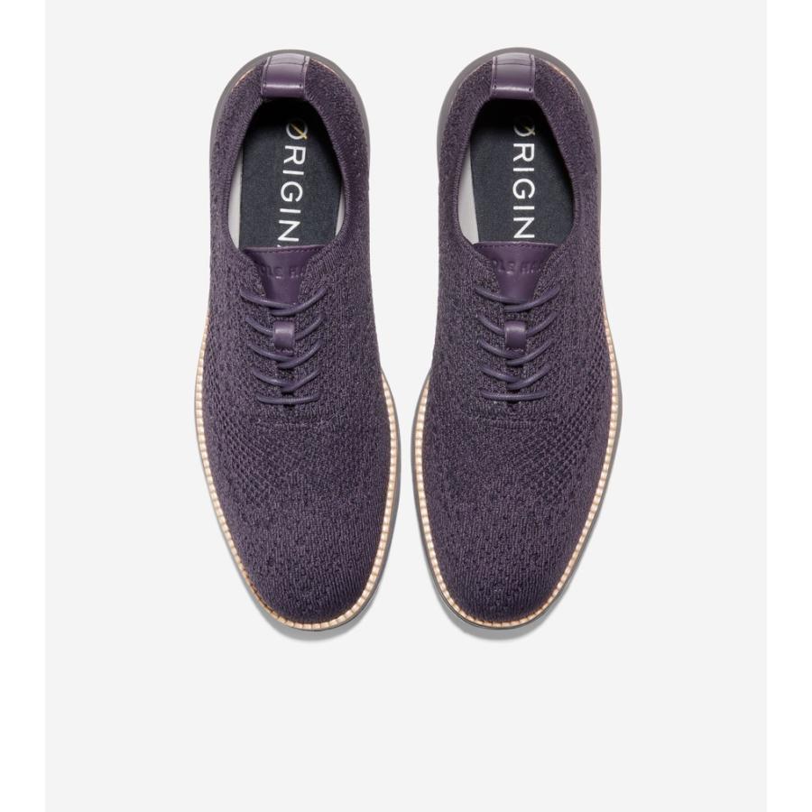 COLE HAAN コールハーン Colehaan オリジナルグランド スティッチライト ウィングオックスフォード mens C37740 ナイトシェード/ブラック/トルネード : Cole ...