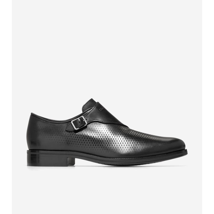 COLE HAAN コールハーン Colehaan ワシントングランド レーザーシングルモンクストラップ mens C38366 ブラック ...