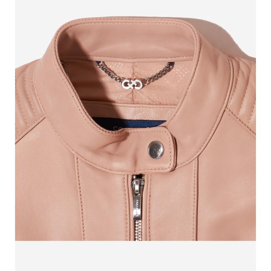 COLE HAAN コールハーン Colehaan アウトレット レディース アパレル スムーズ レザー レーサー ジャケット womens ...