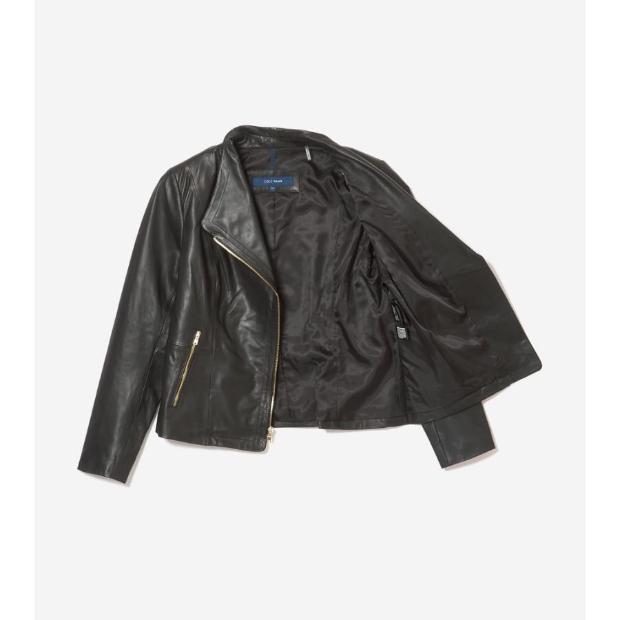 COLE HAAN コールハーン Colehaan アウトレット レディース アパレル モウルデッドカラーアシンメトリックレザージャケット ...