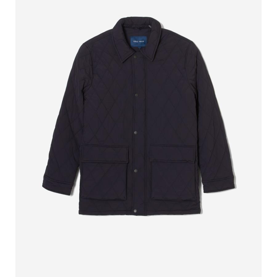 COLE HAAN コールハーン Colehaan メンズ アパレル ダイヤモンド キルト ジャケット mens T40272 ネイビー ...