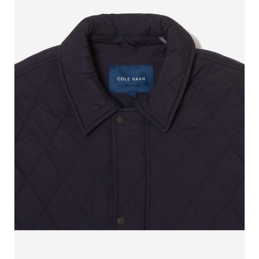 COLE HAAN コールハーン Colehaan メンズ アパレル ダイヤモンド キルト ジャケット mens T40272 ネイビー ...