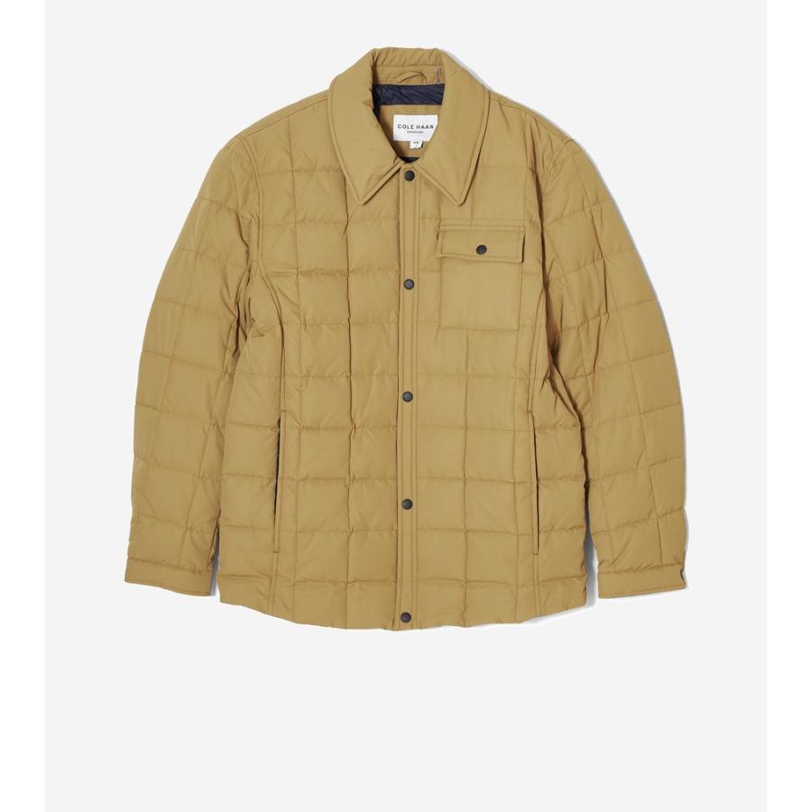 コールハーン Colehaan ボックス キルト ダウン シャツ ジャケット mens T40288 カーキ : t40288 : Cole ...