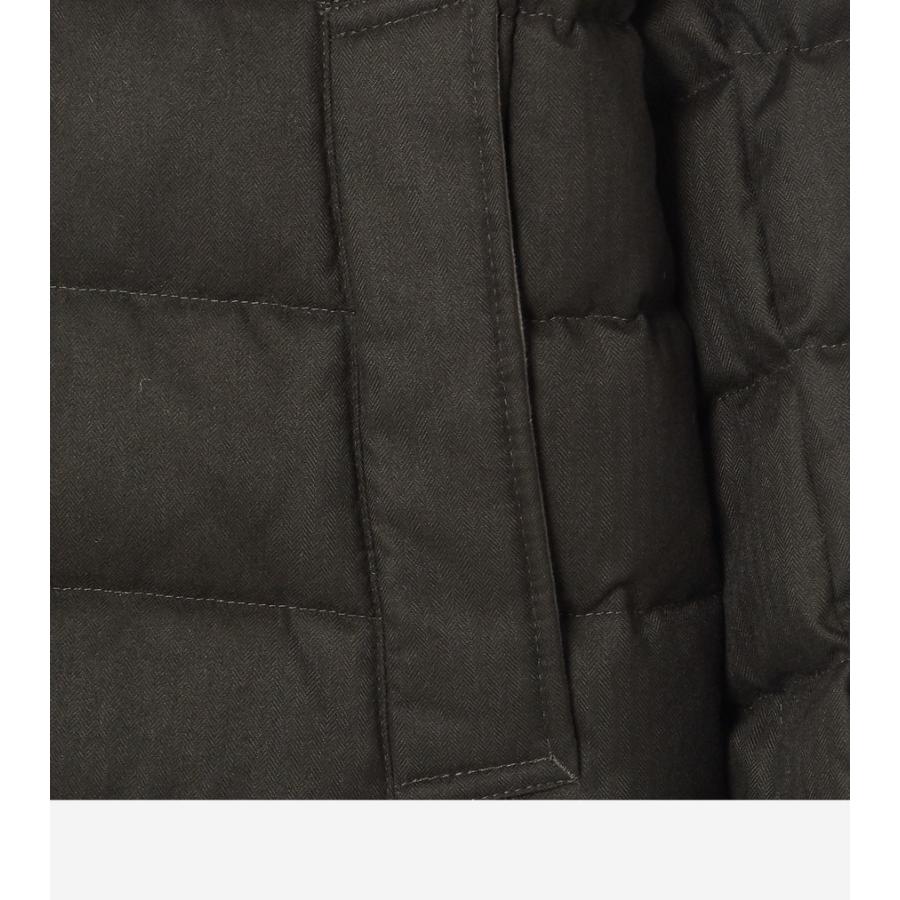 COLE HAAN コールハーン Colehaan キルテッド フランネル ダウン トッパー mens T40316 チャコール : Cole ...