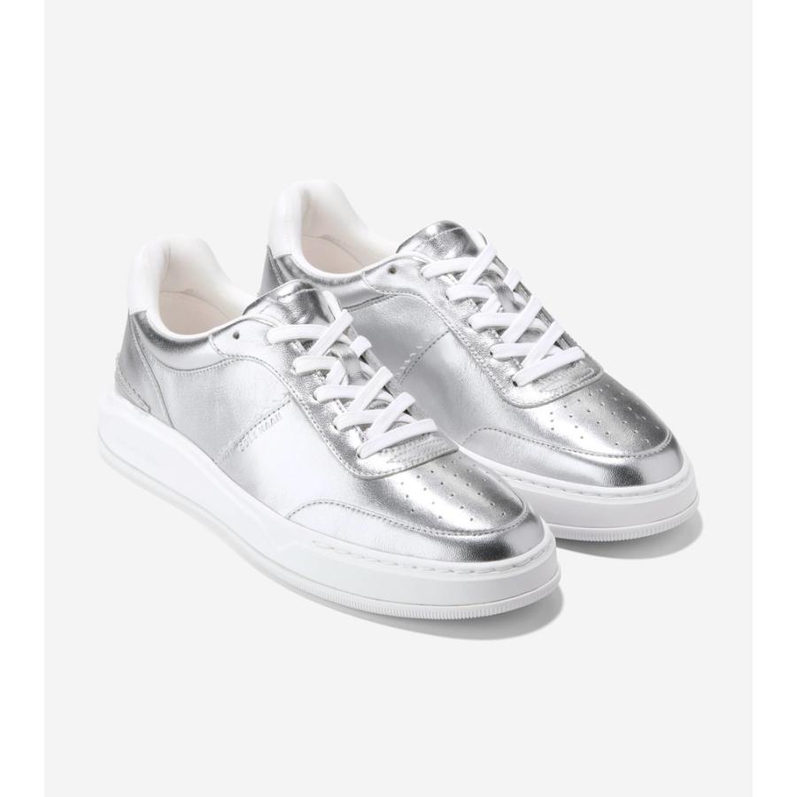 COLE HAAN（コールハーン） グランドプロ カリッサ スニーカー womens W31799 シルバー タルカ / オプティックホワイト ...