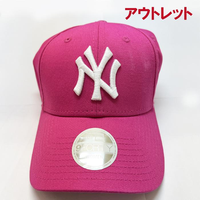 NEW ERA 【訳アリ】アウトレット ニューエラ キャップ レディース 940 ピンク NY ニューヨーク ヤンキース 帽子 ナイン ...