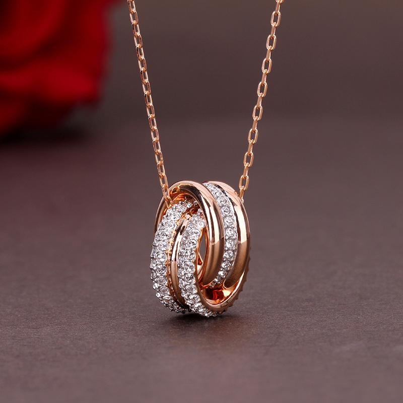 SWAROVSKI スワロフスキー Further ネックレス レディス シルバー ローズゴールド / ブランド 誕生日 バースデー ...