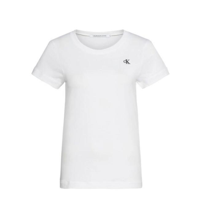 Calvin Klein Jeans オーガニックコットン Tシャツ レディース J20J212883 / ブランド カジュアル 白 ホワイト ...