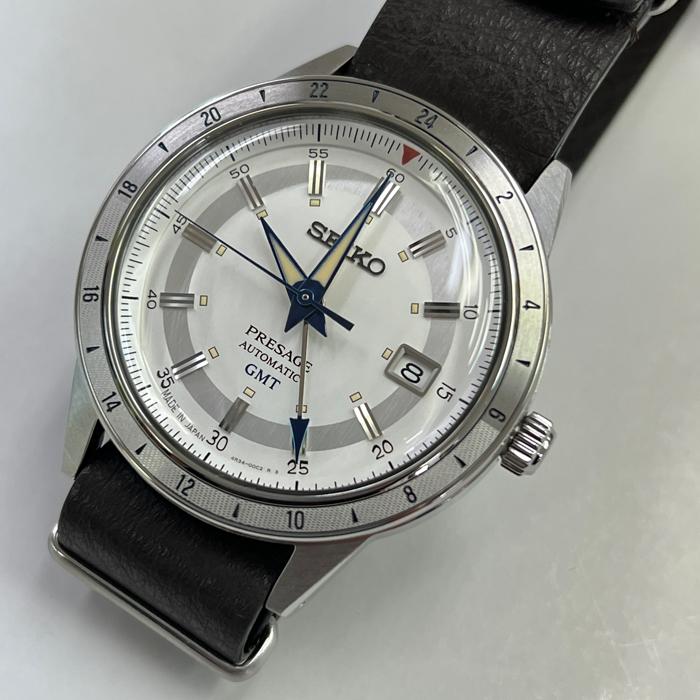 PRESAGE 【純正BOX付属】限定モデル SEIKO セイコー プレサージュ 腕時計 SSK015J1 自動巻き 60年代 GMT 110 ...