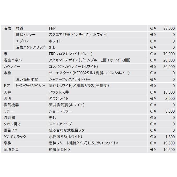 (戸建て向け)タカラスタンダード システムバス グランスパ1616サイズ 商品定価￥498080 搬入組立費別途。材料販売のみは不可 ...