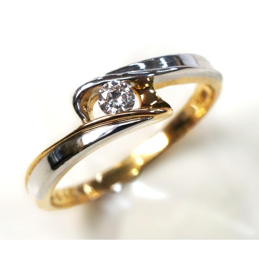 K18＆PT900 ダイヤモンド 0.10ct リング 13号 2.87g 【送料無料】【ゴールド】【プラチナ】【中古】 : colorful story - 通販 - Yahoo!ショッピング