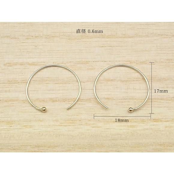 14KGF ピアスフック typeBT[1ペア販売] / 14K-485PI :144345743:天然石専門店BELLPIERI - 通販 - Yahoo!ショッピング