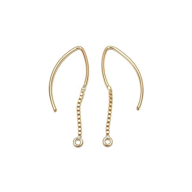 14KGF ピアスフック ボックスチェーン付 typeCM[1ペア販売] / 14K-501PI : 191118113 : 天然石専門店BELLPIERI - 通販 - Yahoo!ショッピング