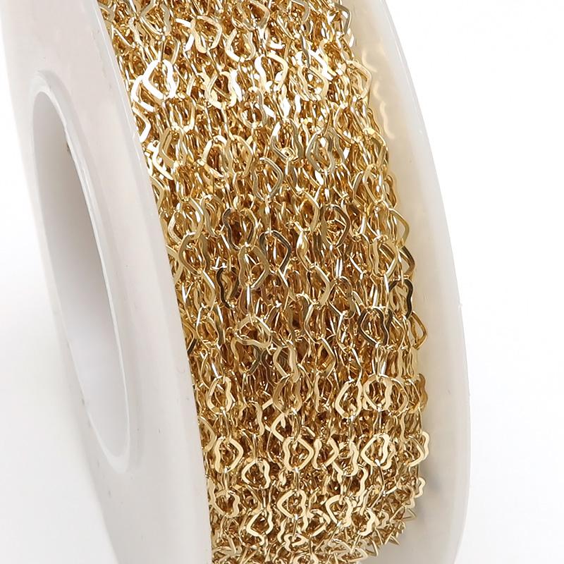 14KGF フラットハートチェーン 2.7×1.9mm【10cm販売】 / 14K-CH71 :230920115:天然石専門店BELLPIERI - 通販 - Yahoo!ショッピング