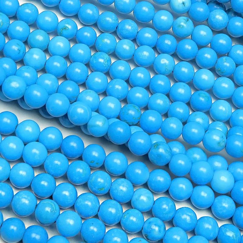 マグネサイトターコイズ 丸玉 4mm[ブルー]【1連販売】 / 6-12 TM4M-X : 240223112 : 天然石専門店 ...