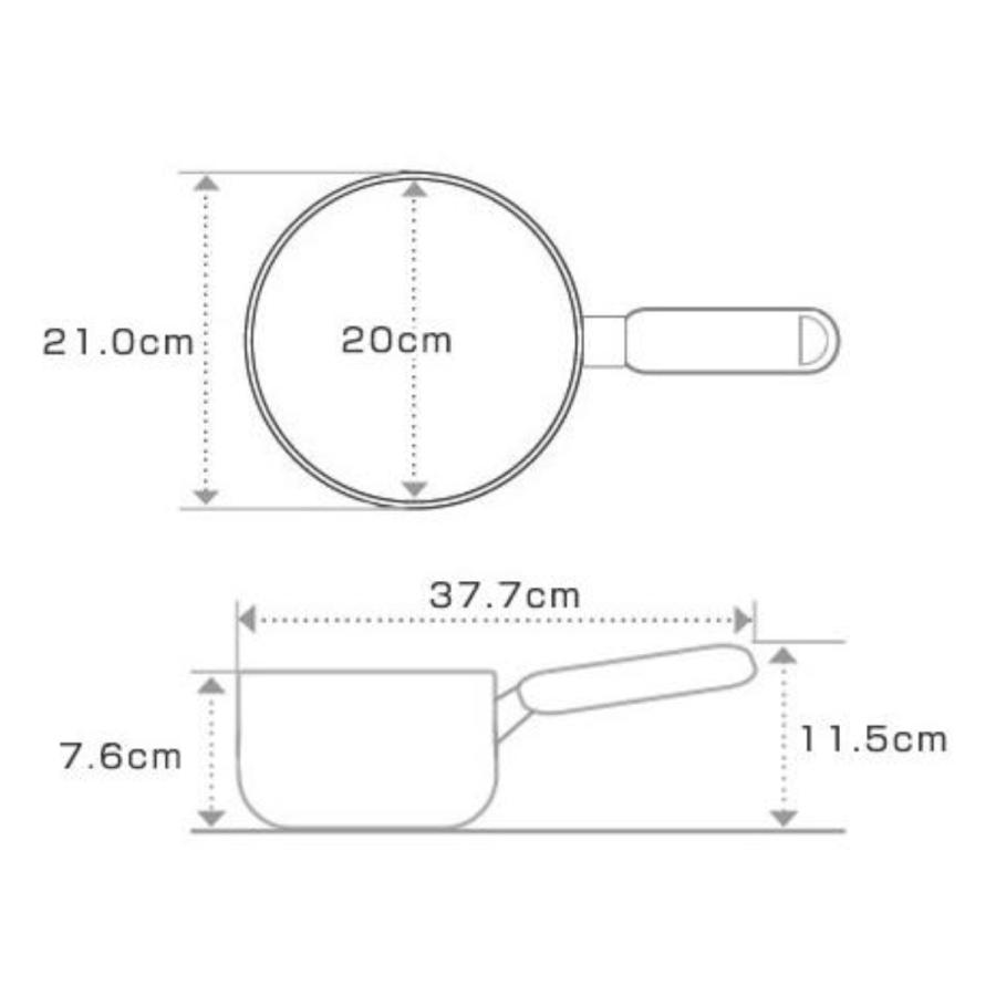 片手鍋 20cm IH対応 匠味 ゆきひら UMIC ユミック 日本製 （ ガス火対応 深型片手鍋 調理器具 雪平鍋 ） : お弁当グッズのカラフルボックス - 通販 - Yahoo!ショッピング