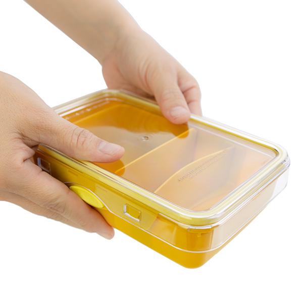 お弁当箱 1段 PUSH＆PUSH2 保存容器 800ml ランチボックス （ 男子 大容量 弁当箱 軽量 ） : お弁当グッズのカラフルボックス - 通販 - Yahoo!ショッピング