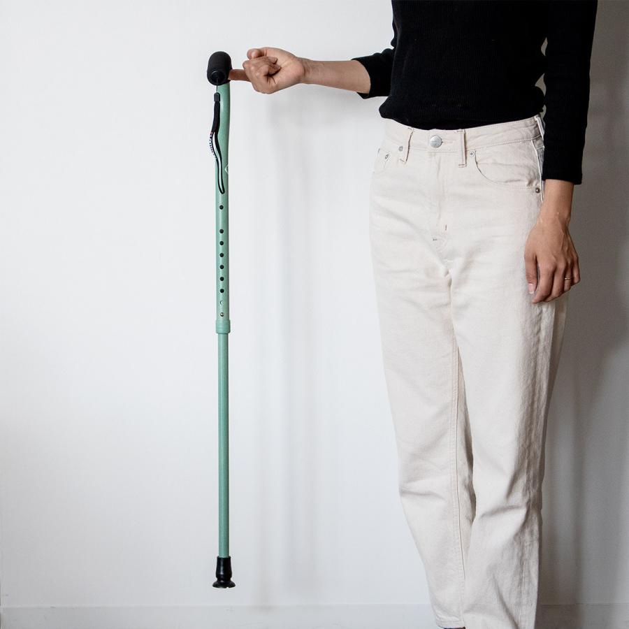 フジホーム 杖 フラミンゴN ステッキ 軽量 伸縮 女性 おしゃれ 介護