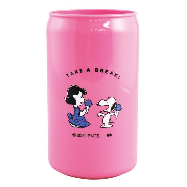 タンブラー 340ml スヌーピー PEANUTS アイスクリーム コップ プラスチック製 キャラクター （ グラス カップ 食器 プラスチック アルミ缶風 SNOOPY ） : お弁当グッズ ...