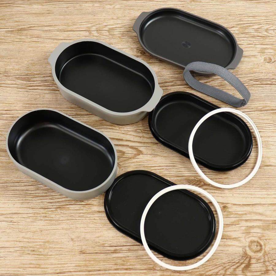 弁当箱 2段 500ml caston オーバルランチボックス （ お弁当箱 ランチボックス 食洗機対応 レンジ対応 女子 大人 ） : お ...