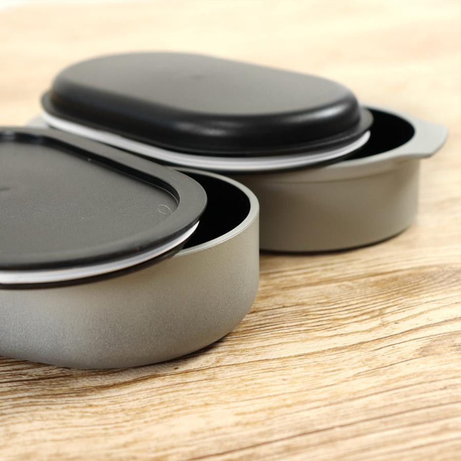 弁当箱 2段 500ml caston オーバルランチボックス （ お弁当箱 ランチボックス 食洗機対応 レンジ対応 女子 大人 ） : お ...