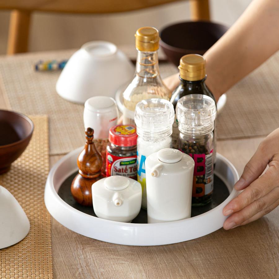 COGIT 冷蔵庫収納 冷蔵庫の回転台 マワリーナ （ 360度回転 回転 滑り止め付き シンク下収納 キッチン収納 調味料収納 冷蔵庫トレー ） : お弁当グッズのカラフルボックス - 通販 ...