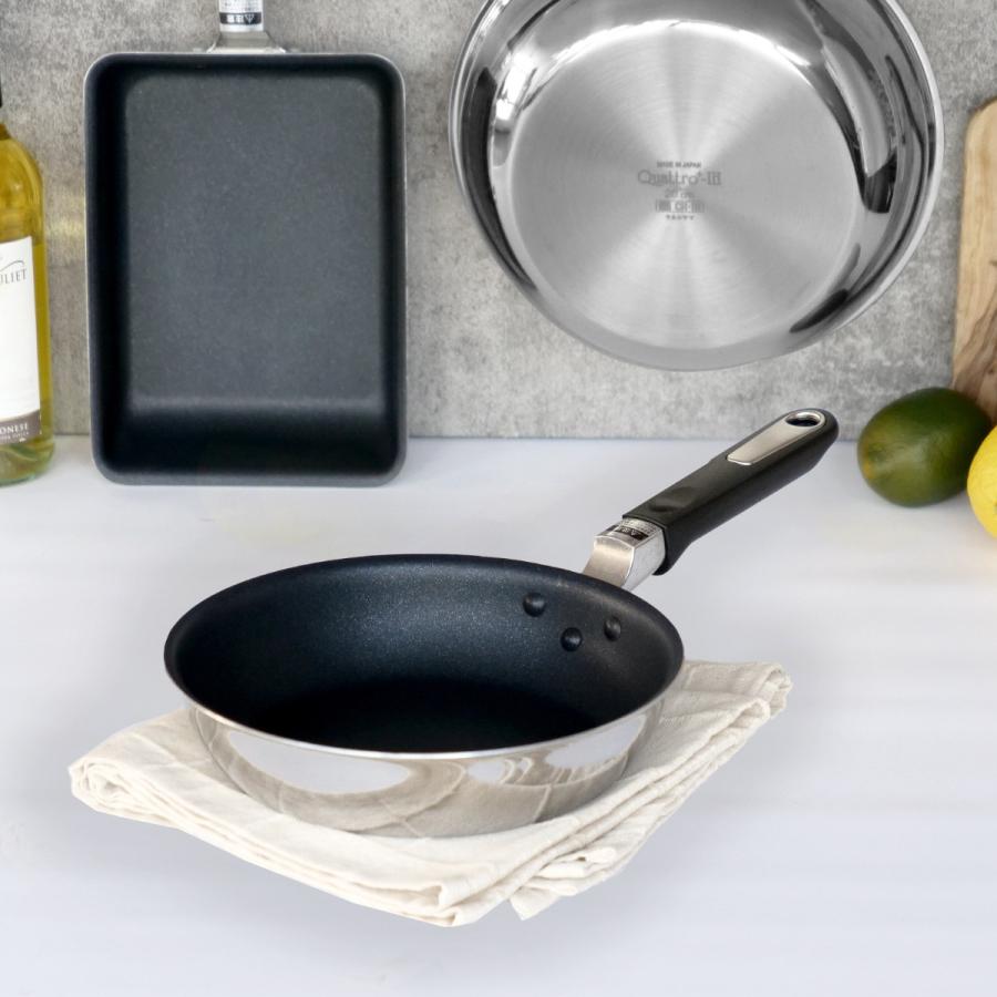 フライパン 22cm IH対応 クワトロプラス 日本製 UMIC ユミック （ ガス火対応 オール熱源対応 炒め鍋 いため鍋 金属ヘラOK ふっ素加工 軽い ） : 404141 : お弁当 ...