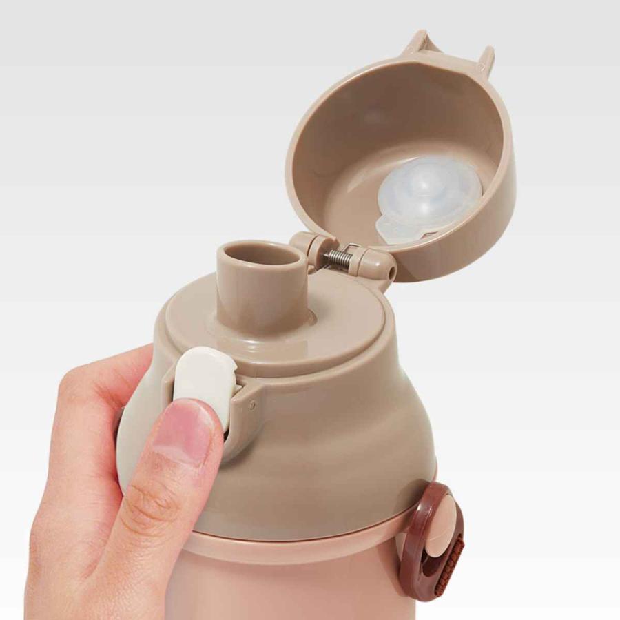 MICKEY MOUSE 水筒 キッズ 480ml 抗菌 直飲み プラスチック ミニーマウス レトロ （ ミニー 食洗機対応 ワンタッチ 子供用水筒 AG 銀 軽量 子供 ） : お弁当グッズ ...