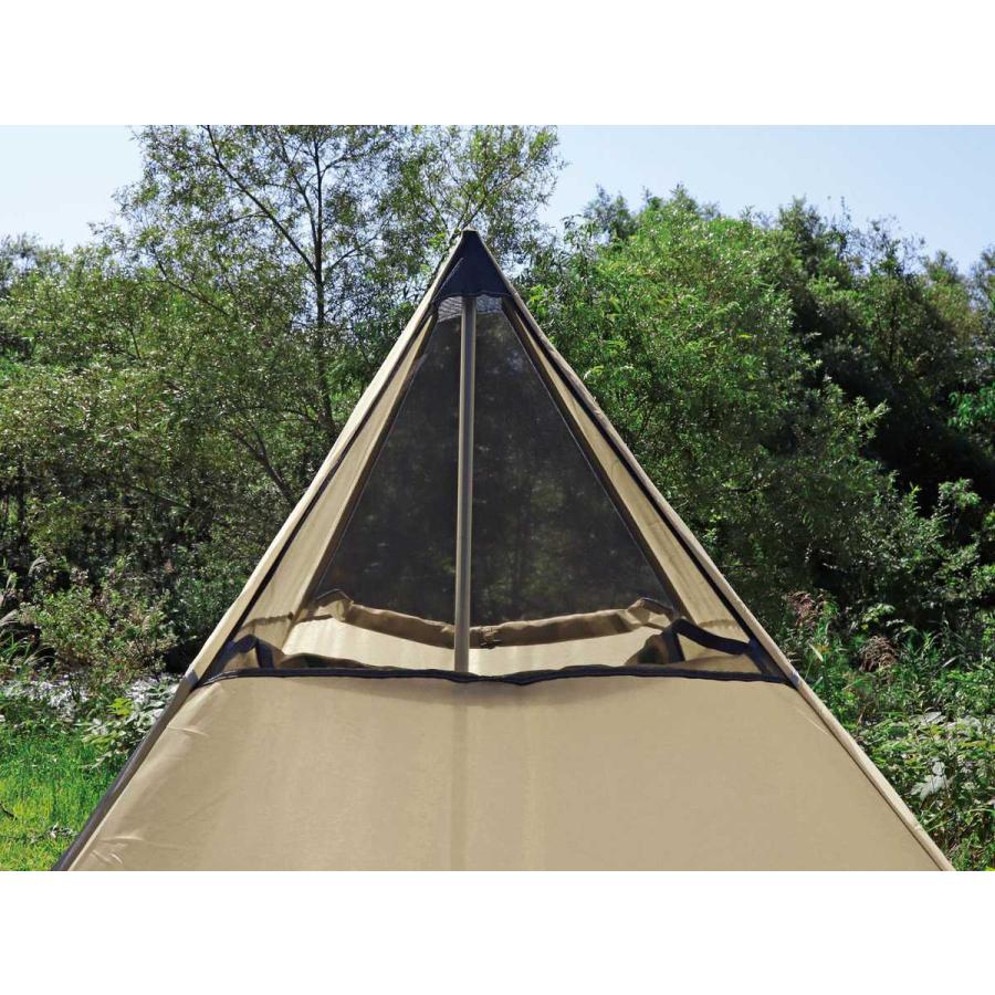 キャンプテント 4人用 ワンポールテントレクタ270UV タイプ2 トレッカー キャプテンスタッグ （ CAPTAIN STAG ツーポール テント キャンプ ティピーテント ...