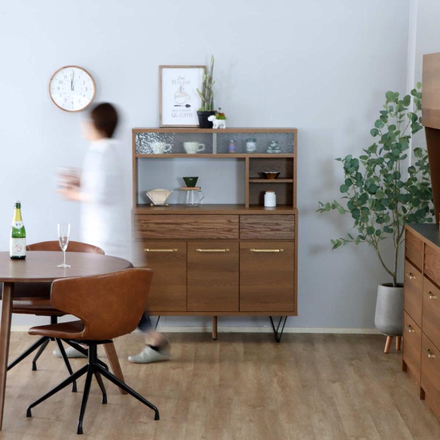 東馬 マルチキャビネット レッドオーク 無垢前板 RIGALA 約幅105cm （ キャビネット キッチン収納 収納 レンジ台 食器収納 天然木 日本製 完成品 ） : お弁当グッズのカラフル ...