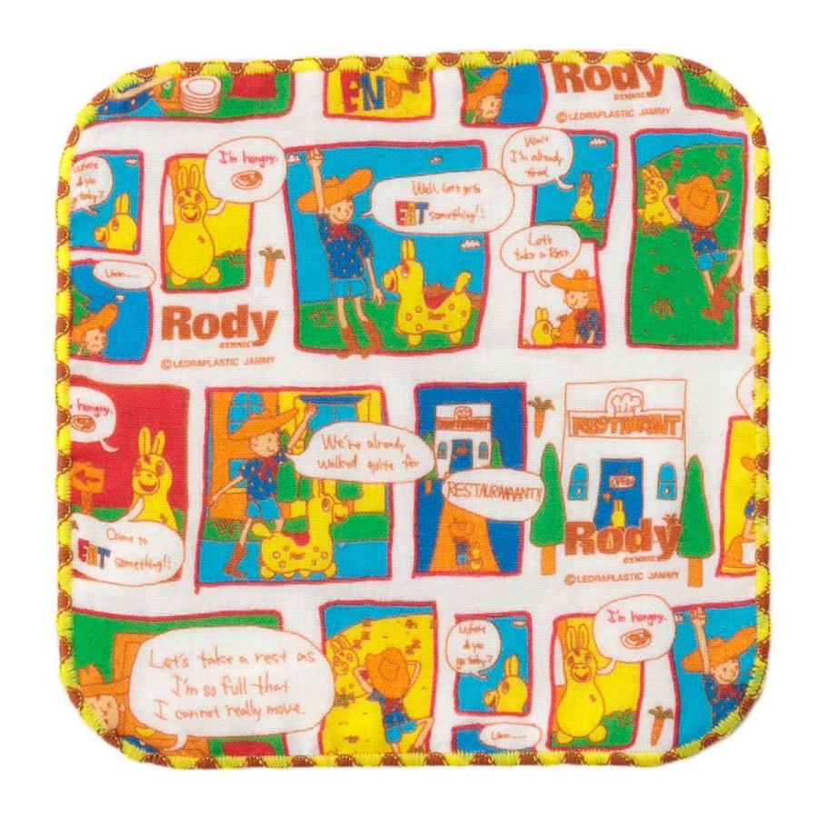 ミニタオル RODY ガーゼミニハンカチ 15×15cm （ 手拭き 絵本 キャラクター ハンカチ タオルハンカチ 綿100 ） :417757:お弁当グッズのカラフルボックス - 通販 ...