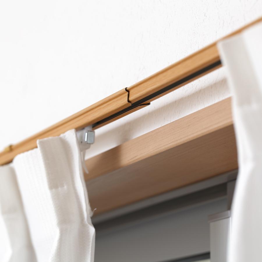 TOSO カーテンレール 伸縮式 1.6〜3m 木目調 シングルタイプ （ デザインレール 伸縮 シングル 木目 シングルレール マグネットランナー ） : お弁当グッズのカラフルボックス ...