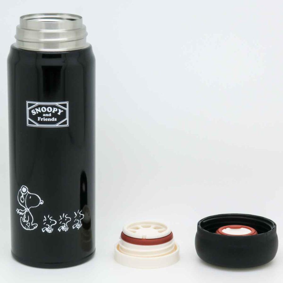 水筒 ダイレクトステンレスボトル スヌーピーBlack 480ml （ SNOOPY 保温 保冷 両用 直飲み ステンレスボトル マグボトル ） :419185:お弁当グッズのカラフルボックス ...