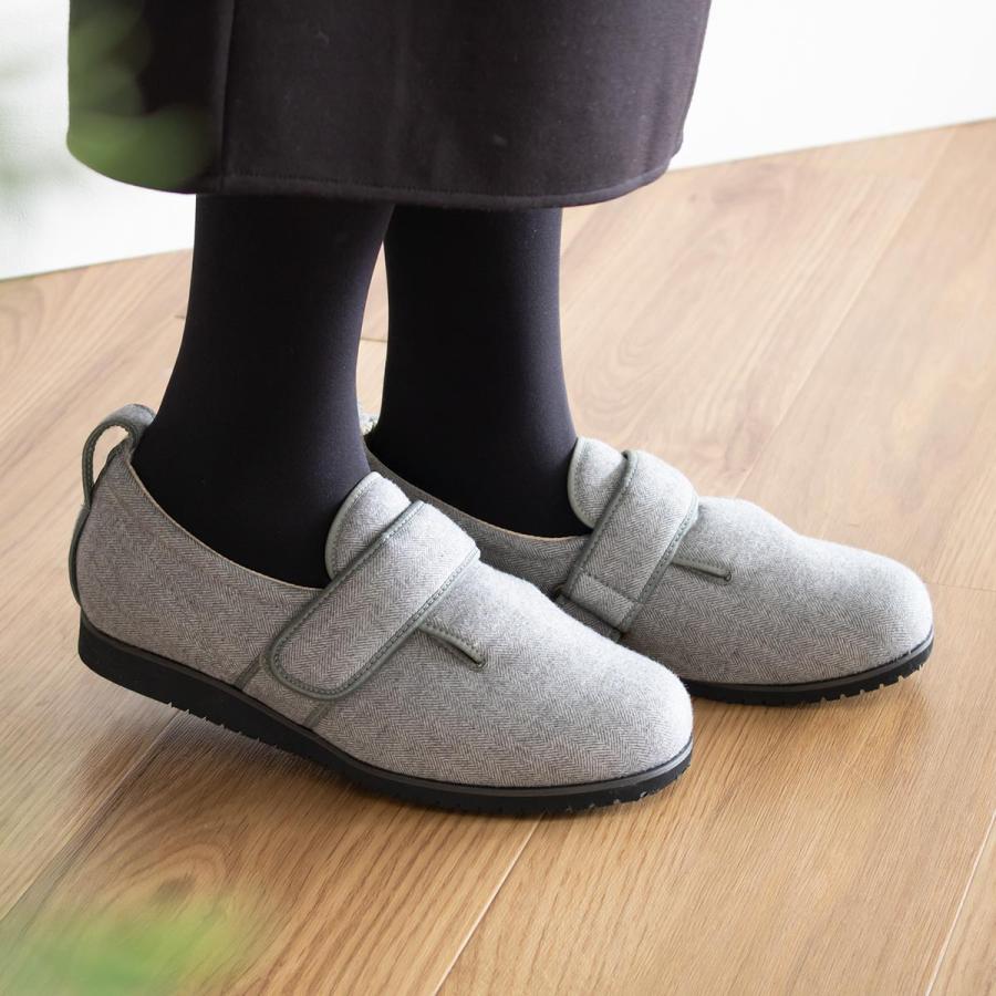 介護シューズ 両足 3E LL〜5L ダブルマジック2 ヘリンボン 施設用 （ 介護靴 靴 レディース メンズ 室内 軽量 転倒予防 介護用 シンプル おしゃれ あゆみ ） : お弁当グッズの ...