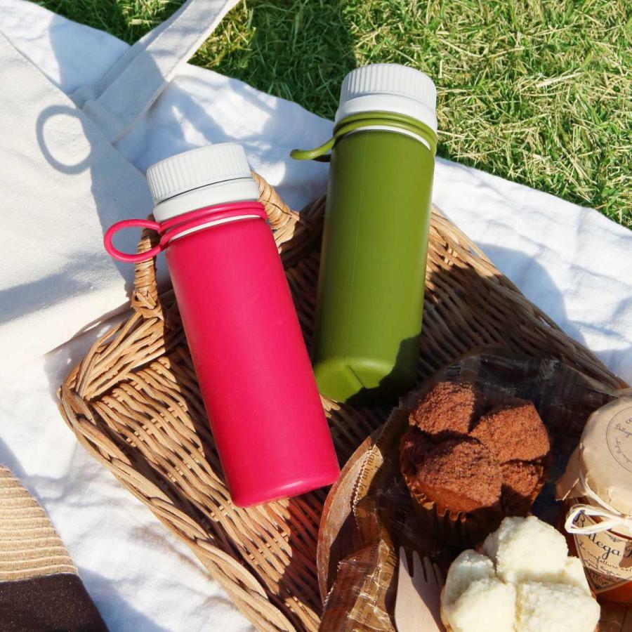 WORLD CREATE 水筒 シリコーンボトル ナノ 180ml （ viv 食洗機対応 直飲み シリコンボトル 折りたたみ コンパクト ） : お弁当グッズのカラフルボックス - 通販 ...