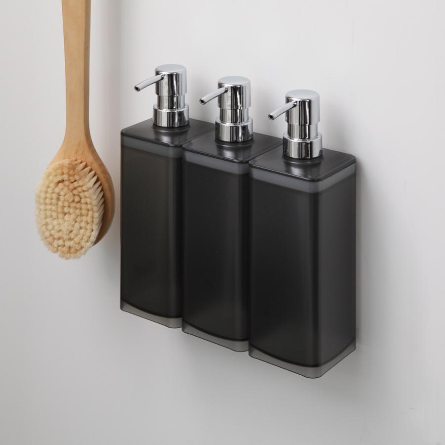 アスベル ディスペンサー 壁掛け マグネット 650ml 3本セット （ シャンプーボトル ボトル 磁石 壁 詰め替え ） : お弁当グッズのカラフルボックス - 通販 - Yahoo!ショッピング