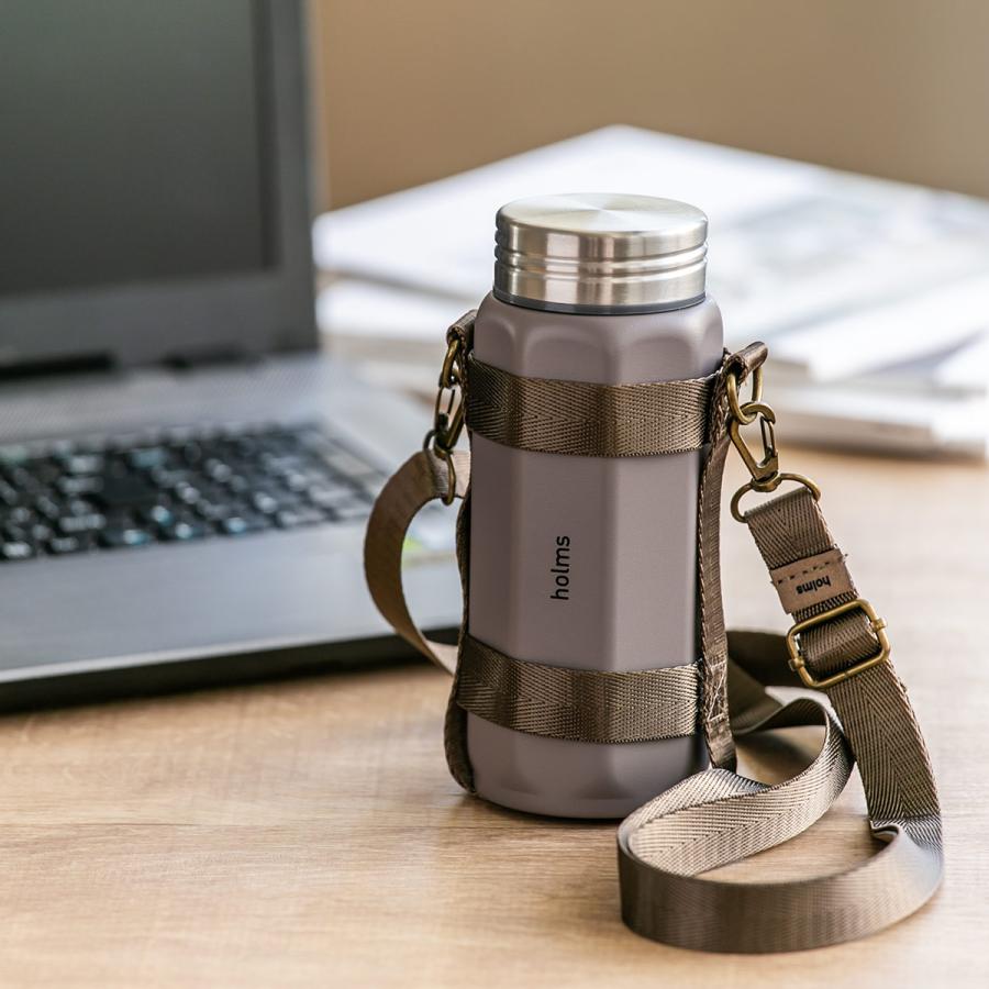 CB JAPAN 水筒 340ml holms オクタボトル ロングショルダー （ 保温 保冷 直飲み マイボトル マグ かわいい 洗いやすい 大人 おしゃれ ） : お弁当グッズのカラフル ...