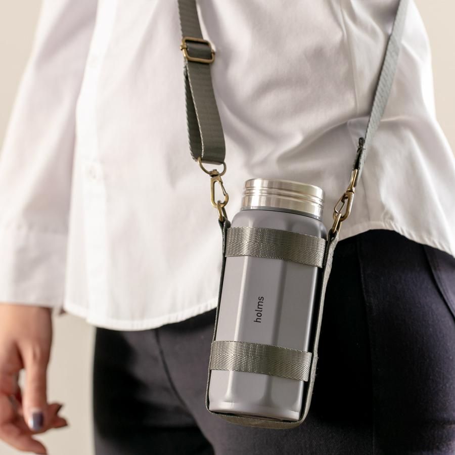 CB JAPAN 水筒 340ml holms オクタボトル ロングショルダー （ 保温 保冷 直飲み マイボトル マグ かわいい 洗いやすい 大人 おしゃれ ） : お弁当グッズのカラフル ...