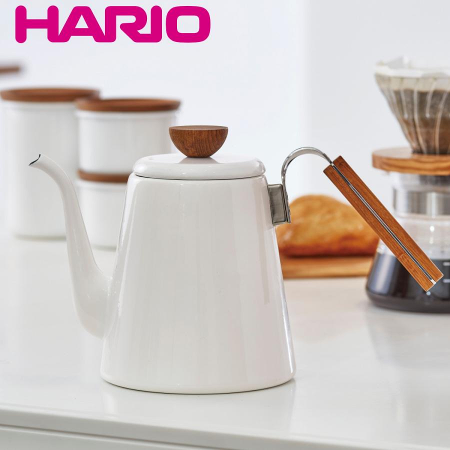 HARIO ハリオ コーヒー ドリップケトル 1.4L ボナ ホーロー （ IH対応 ガス火対応 ドリップポット コーヒーポット 琺瑯 ） : お弁当グッズのカラフルボックス - 通販 ...