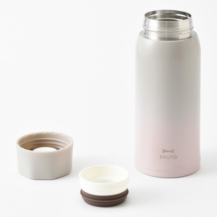 BRUNO 水筒 350ml 軽量 ステンレス スクリューボトル medium 保温 保冷 （ ブルーノ マグボトル スクリュー ステンレスボトル 女子 直飲み ） : お弁当グッズのカラフル ...