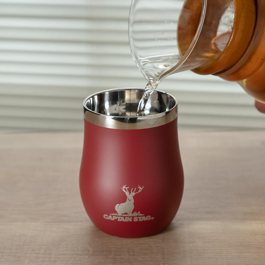CAPTAIN STAG タンブラー 240ml 香る真空二重タンブラー キャプテンスタッグ （ 保温 保冷 お酒 ステンレス コップ カップ 食器 ） : お弁当グッズのカラフルボックス ...